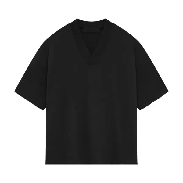 Fear Of God V Neck T-shirt 'jet - Black