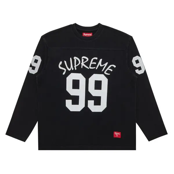 Supreme 99 Long-Sleeve Football Top - Black | Editorialist