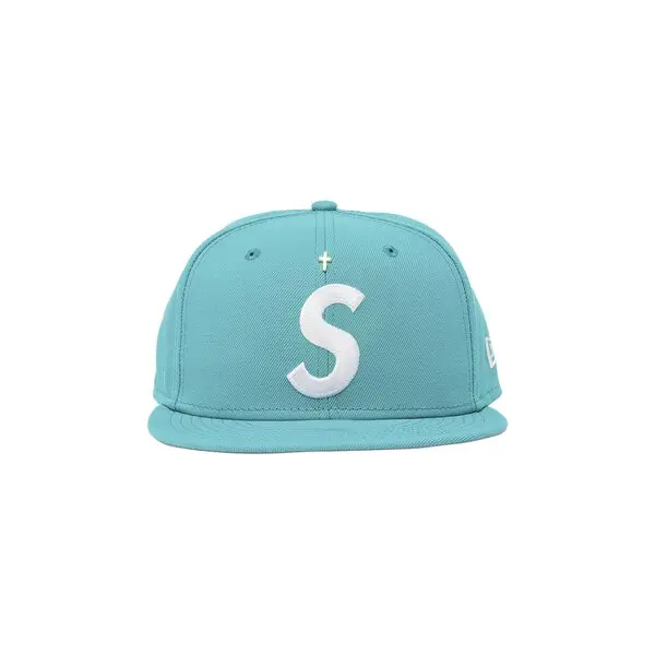 Supreme Gold Cross S Logo New Era Cap - Teal