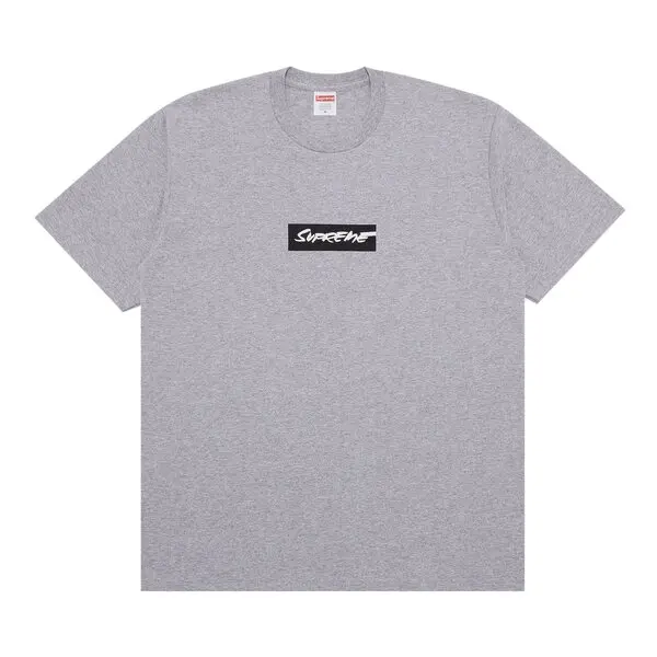 Supreme Futura Box Logo Tee 'heather - Grey