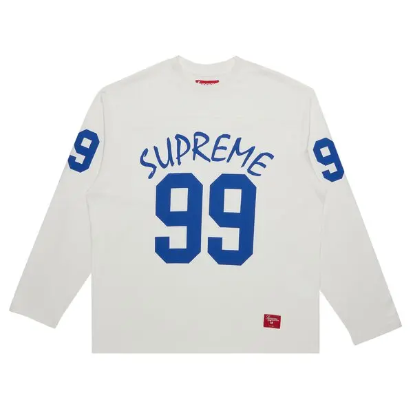Supreme 99 Long-sleeve Football Top - White