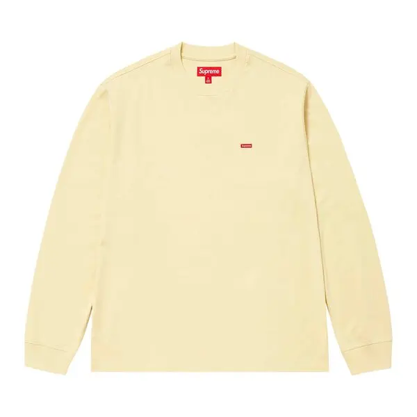 Supreme Small Box Long-sleeve Tee 'light - Tan