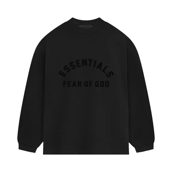 Fear Of God Heavy Jersey Long-sleeve T-shirt 'jet - Black
