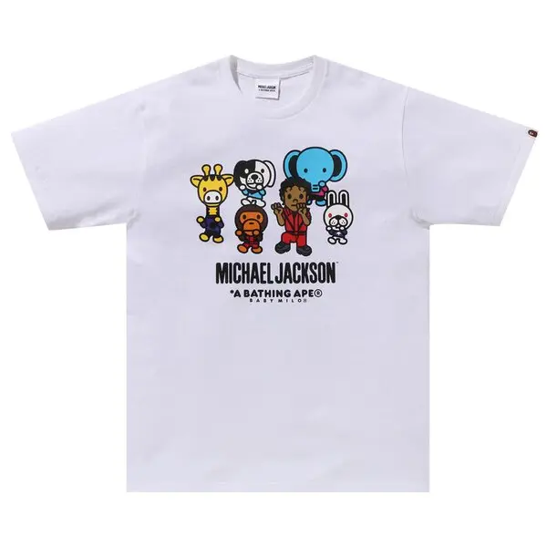 A BATHING APE X Michael Jackson Baby Milo Tee - White