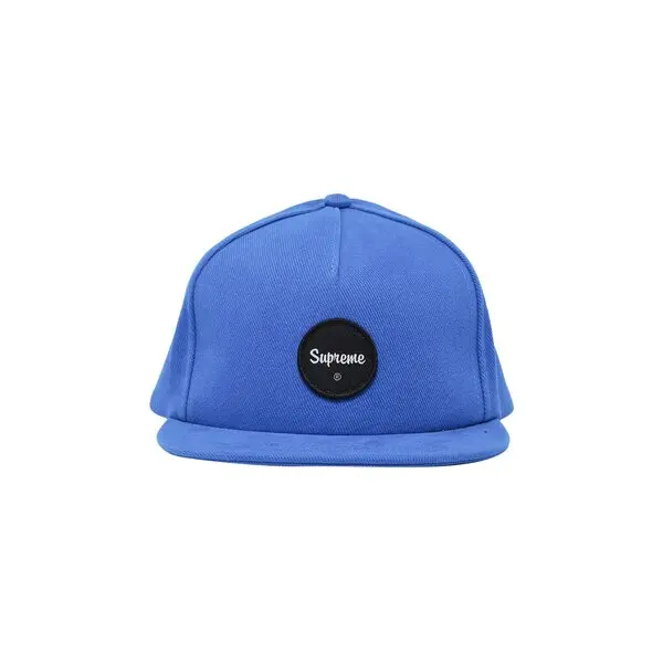 Supreme Twill Patch 5-panel Cap - Blue