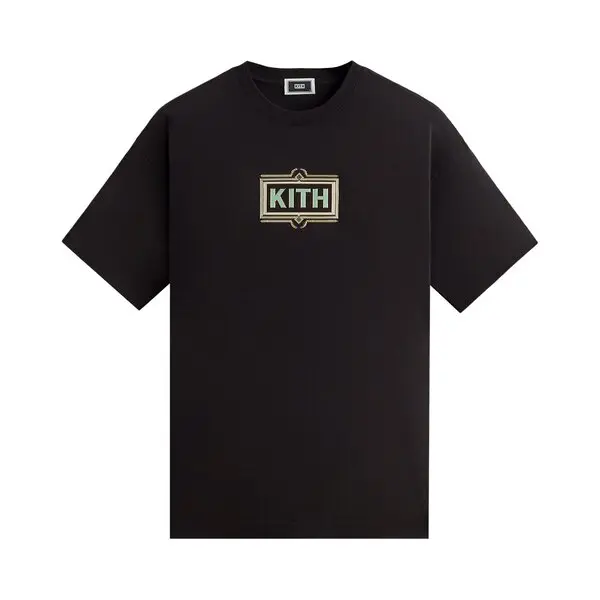 Kith Ornate Classic Logo Tee - Black