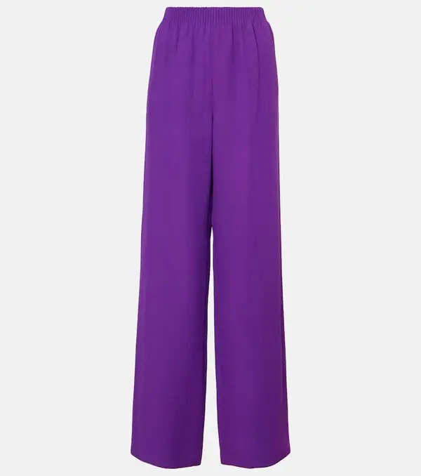 Valentino Garavani Cady Couture Wide-leg Pants
