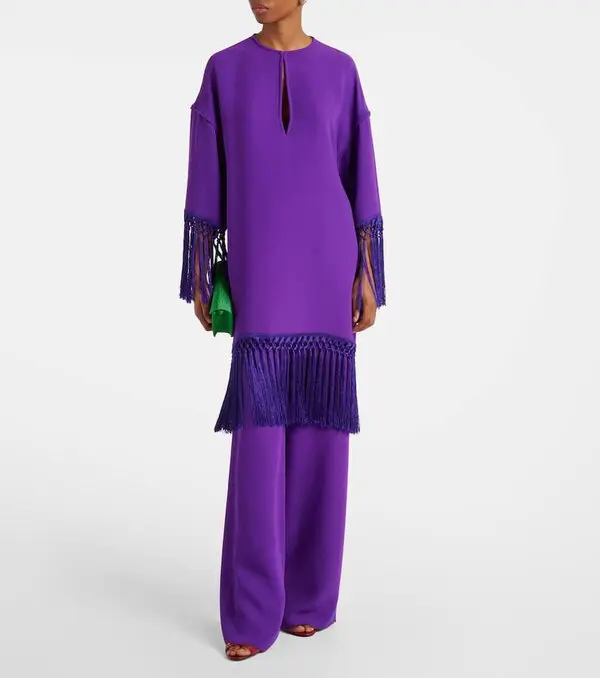 Valentino Garavani Cady Couture Wide-leg Pants