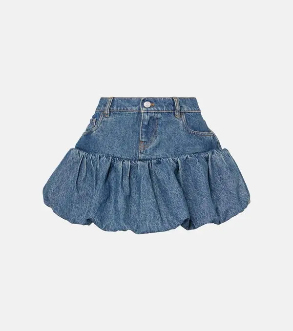Coperni Balloon Denim Miniskirt