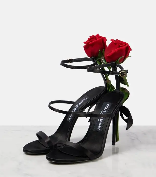 Dolce & Gabbana Satin Sandals