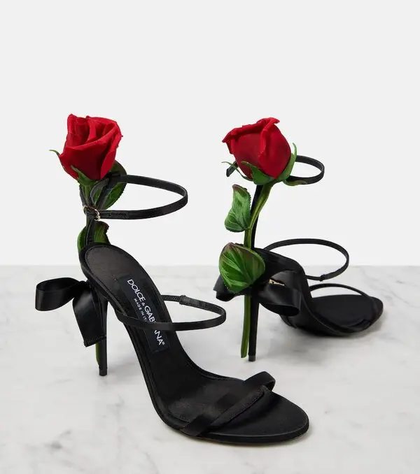 Dolce & Gabbana Satin Sandals