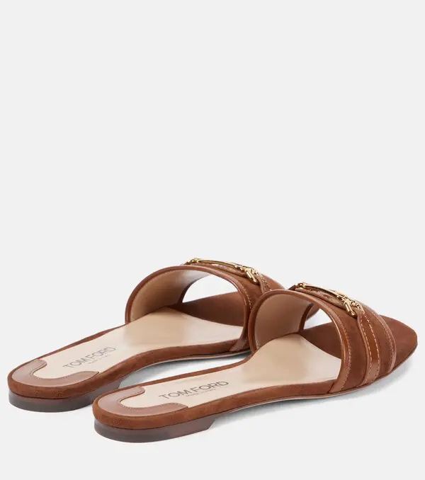 TOM FORD Whitney Stadium T Leather Slides