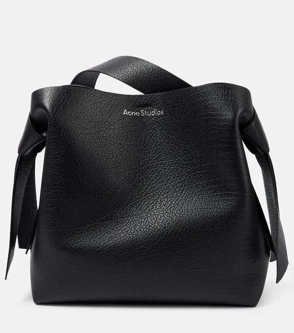 Acne Studios Musubi Medium Leather Shoulder Bag - Black