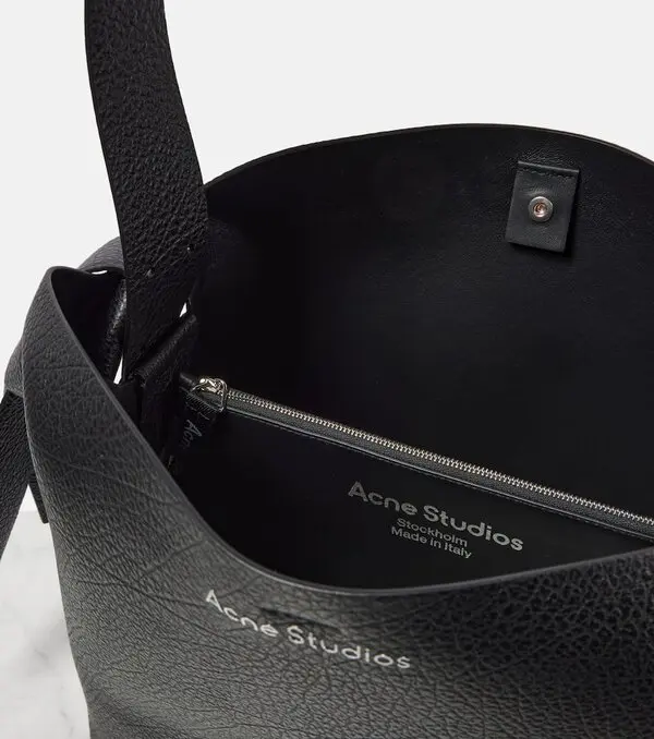 Acne Studios Musubi Medium Leather Shoulder Bag - Black