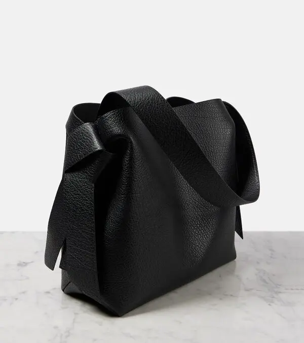 Acne Studios Musubi Medium Leather Shoulder Bag - Black