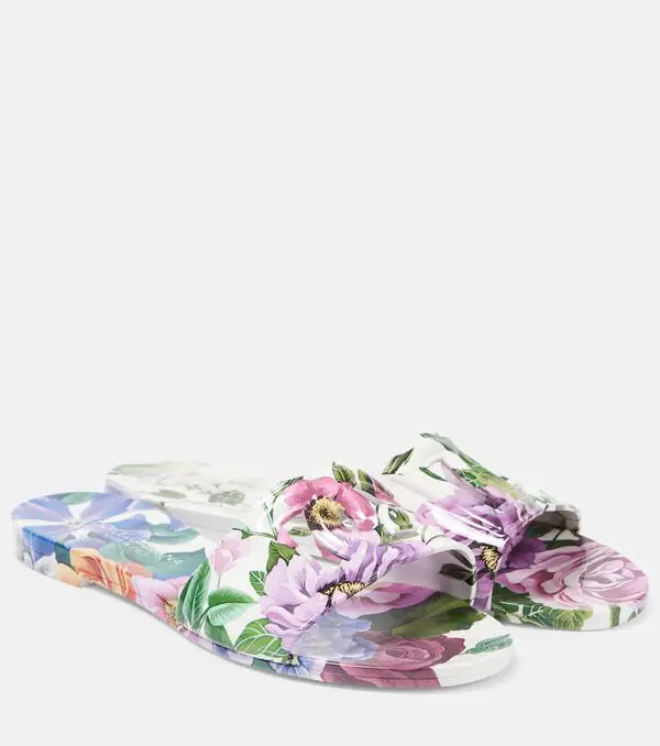 Dolce & Gabbana Dg Floral Cutout Sandals - Multicoloured
