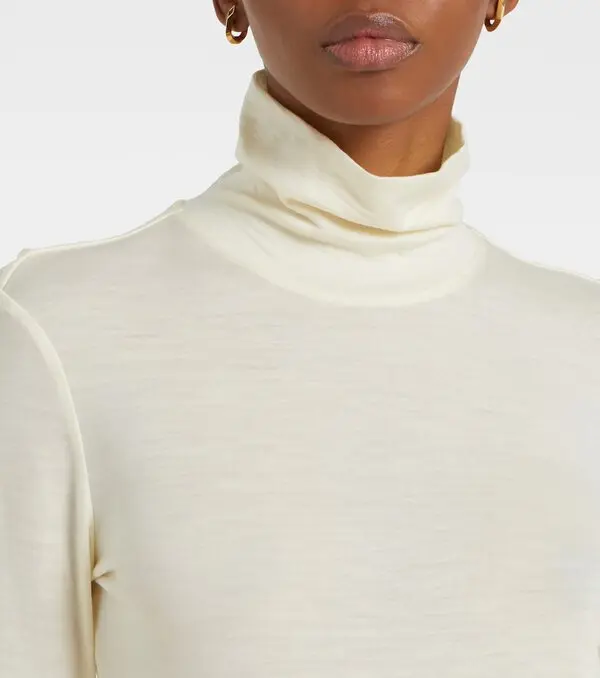 RÓHE Jersey Turtleneck Top