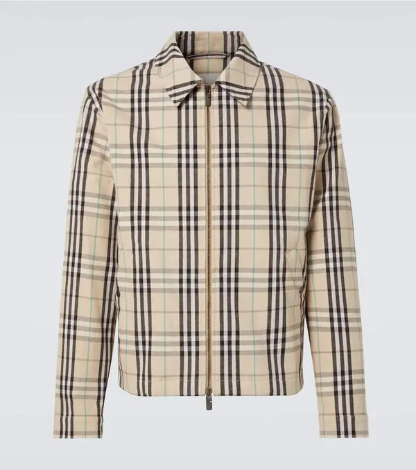 Burberry Check Cotton Jacket - Multicoloured