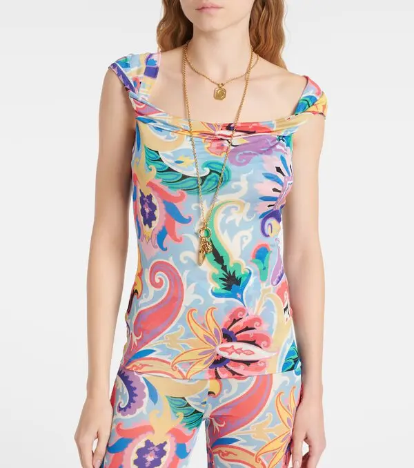 Etro Paisley Print Top