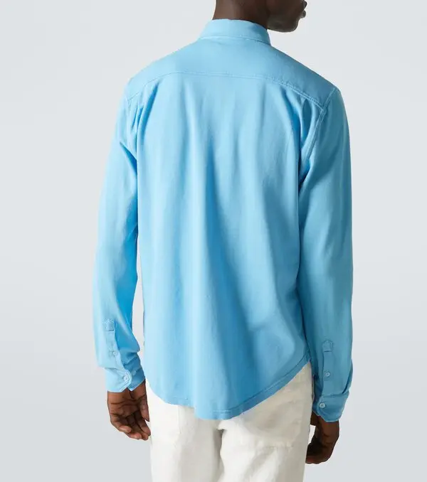 Orlebar Brown Giles Cotton Piqué Shirt - Blue