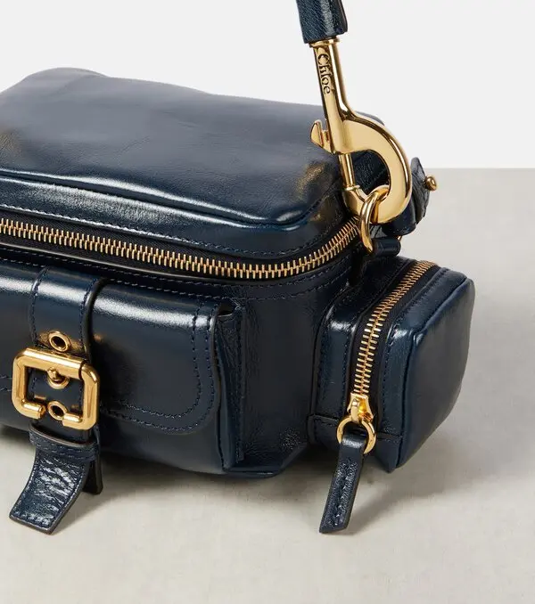 Chloé Small Leather Camera Bag - Blue