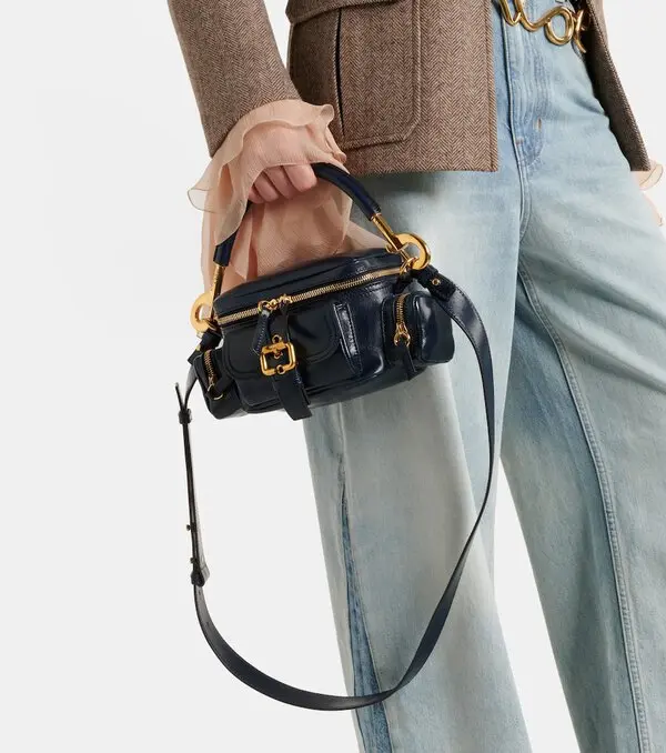 Chloé Small Leather Camera Bag - Blue