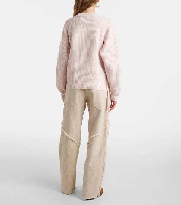 Isabel Marant Étoile Noelia Ribbed-knit Wool Sweater - Beige