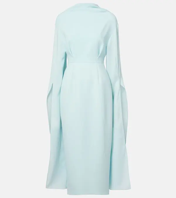 ROKSANDA Nour Draped Crêpe Midi Dress - Green