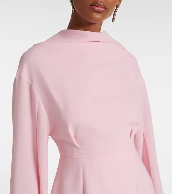 ROKSANDA Nour Draped Crêpe Midi Dress - Pink