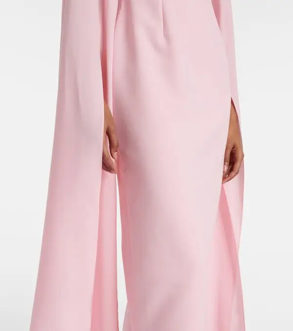 ROKSANDA Nour Draped Crêpe Midi Dress - Pink