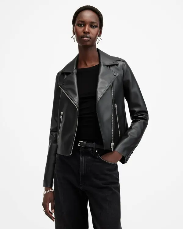 ALLSAINTS Dalby Desserto Biker Jacket - Black