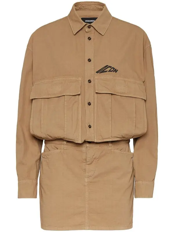 Dsquared2 Icon-print Shirt Dress
