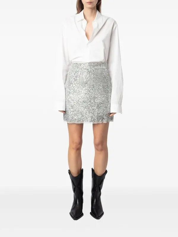 Zadig&Voltaire Sequin-embellished Midi Skirt