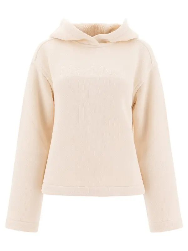 Max Mara Embroidered Logo Sweatshirt - White