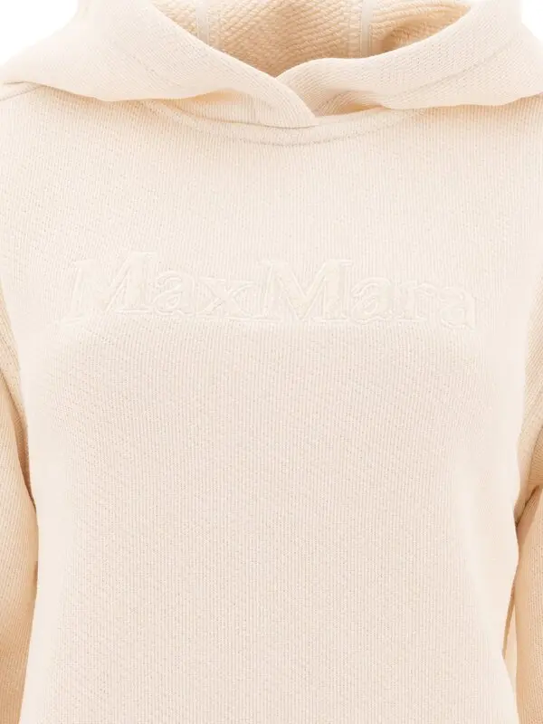 Max Mara Embroidered Logo Sweatshirt - White