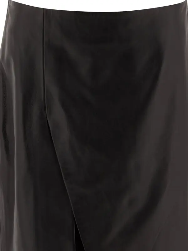 LOULOU STUDIO Leather Midi Skirt