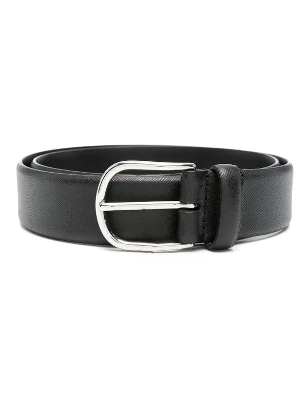 FURSAC Saffiano Leather Belt - Black