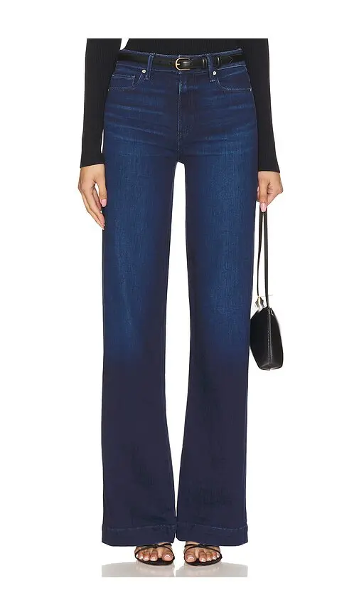 Paige Leenah Stretch Denim Jeans - Denim-dark