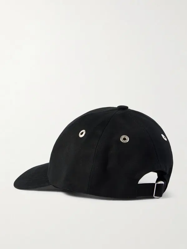 AMI Paris Logo-embroidered Baseball Cap - Black
