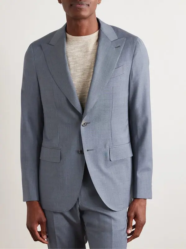 Caruso Slim-fit Wool Suit Jacket