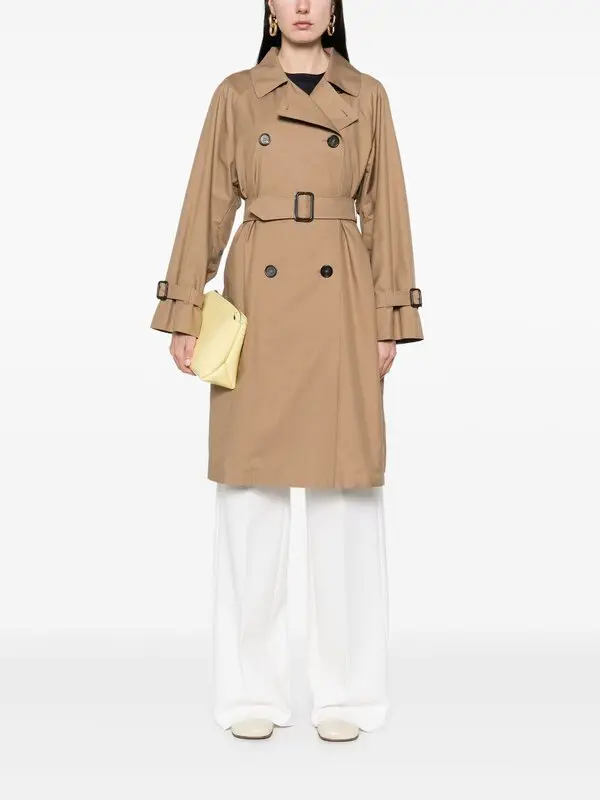 max mara - Max Mara Gabardine-Weave Trench Coat