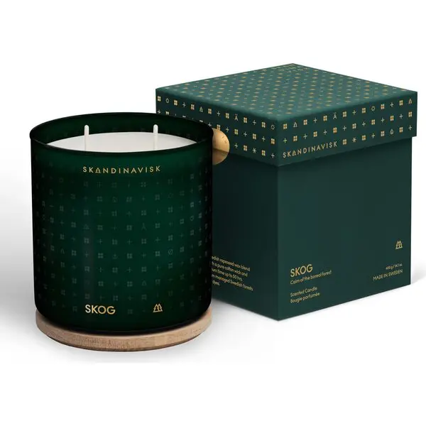 SKANDINAVISK Skog400g Seasonal Scented Candle - Green