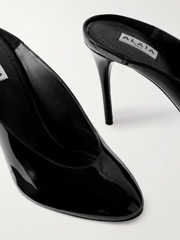 Alaïa 60 Patent-leather Pumps - Black