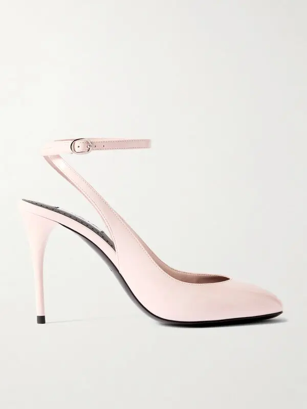 Alaïa 90 Patent-leather Pumps - Pink