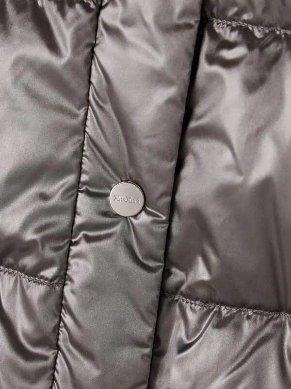 Max Mara Nico Reversible Hooded Padded Quilted Shell Down Coat