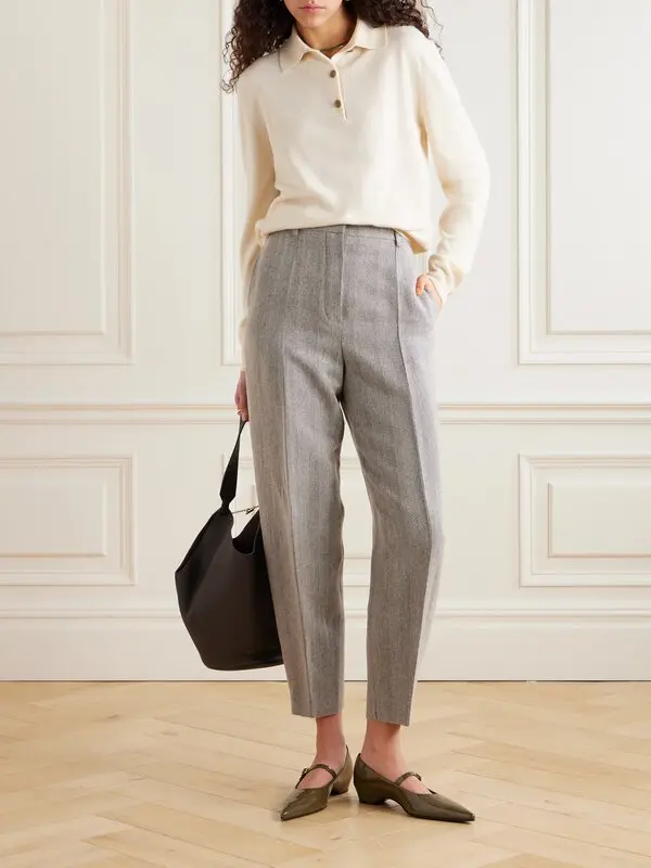 Loro Piana Dan Cropped Tapered Pants