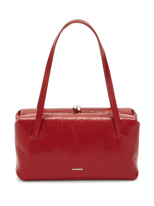 JIL SANDER Goji Pillow Leather Shoulder Bag - Red