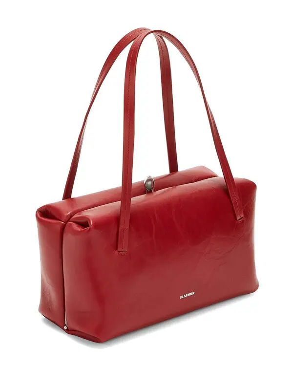 JIL SANDER Goji Pillow Leather Shoulder Bag - Red