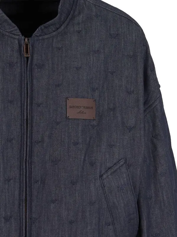 Emporio Armani Embroidered Logo Bomber Jacket