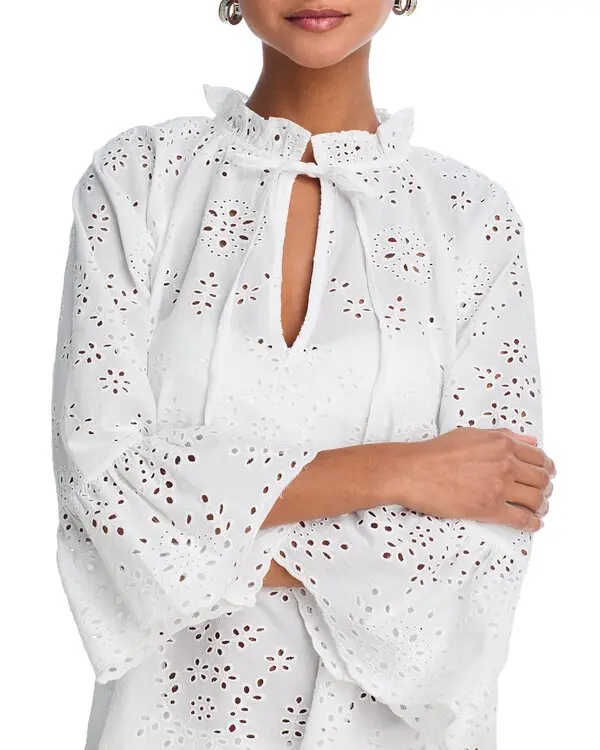 Aqua Embroidered Cover-up Dress Exclusive